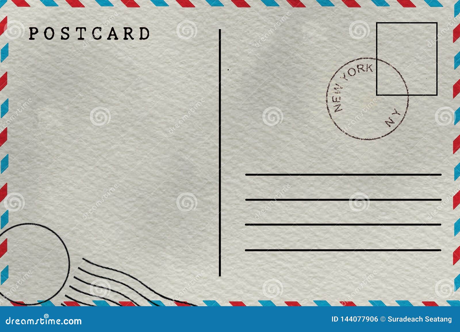 Backside of blank postcard stock photo. Image of grunge - 144077906