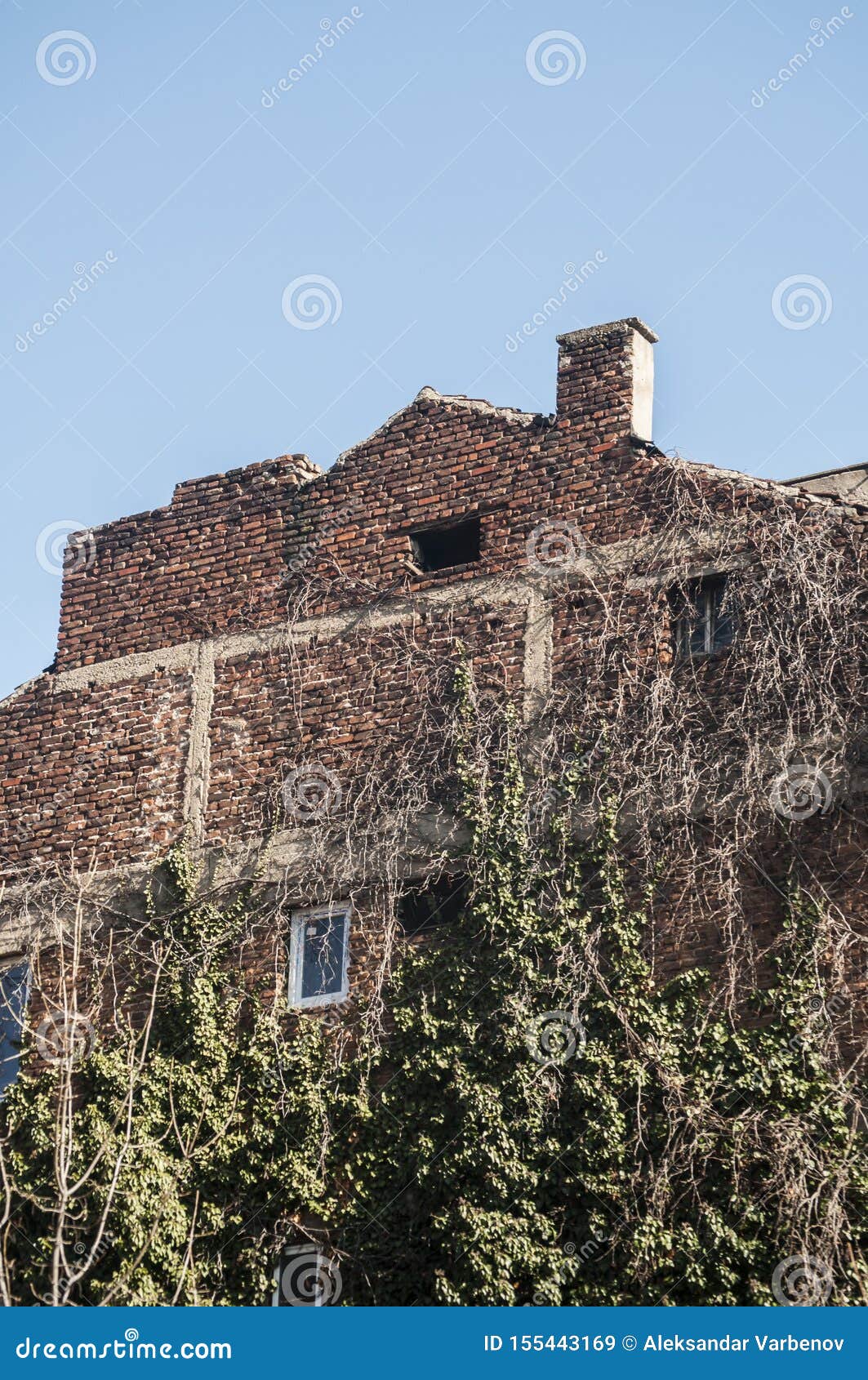 Backside building facade stock image. Image of brick - 155443169