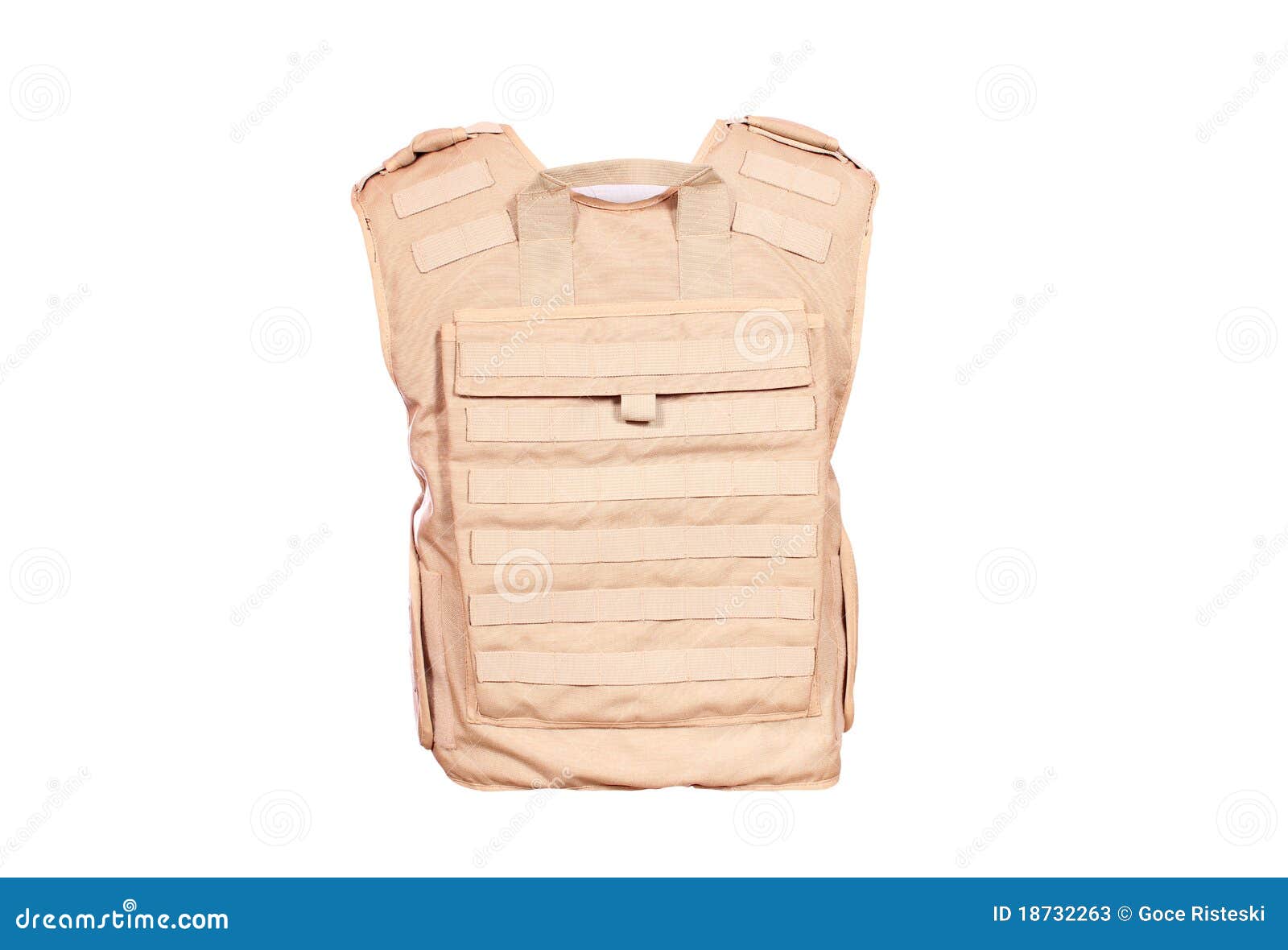Backside of Bulletproof Vest Stock Image - Image of police, isolated ...