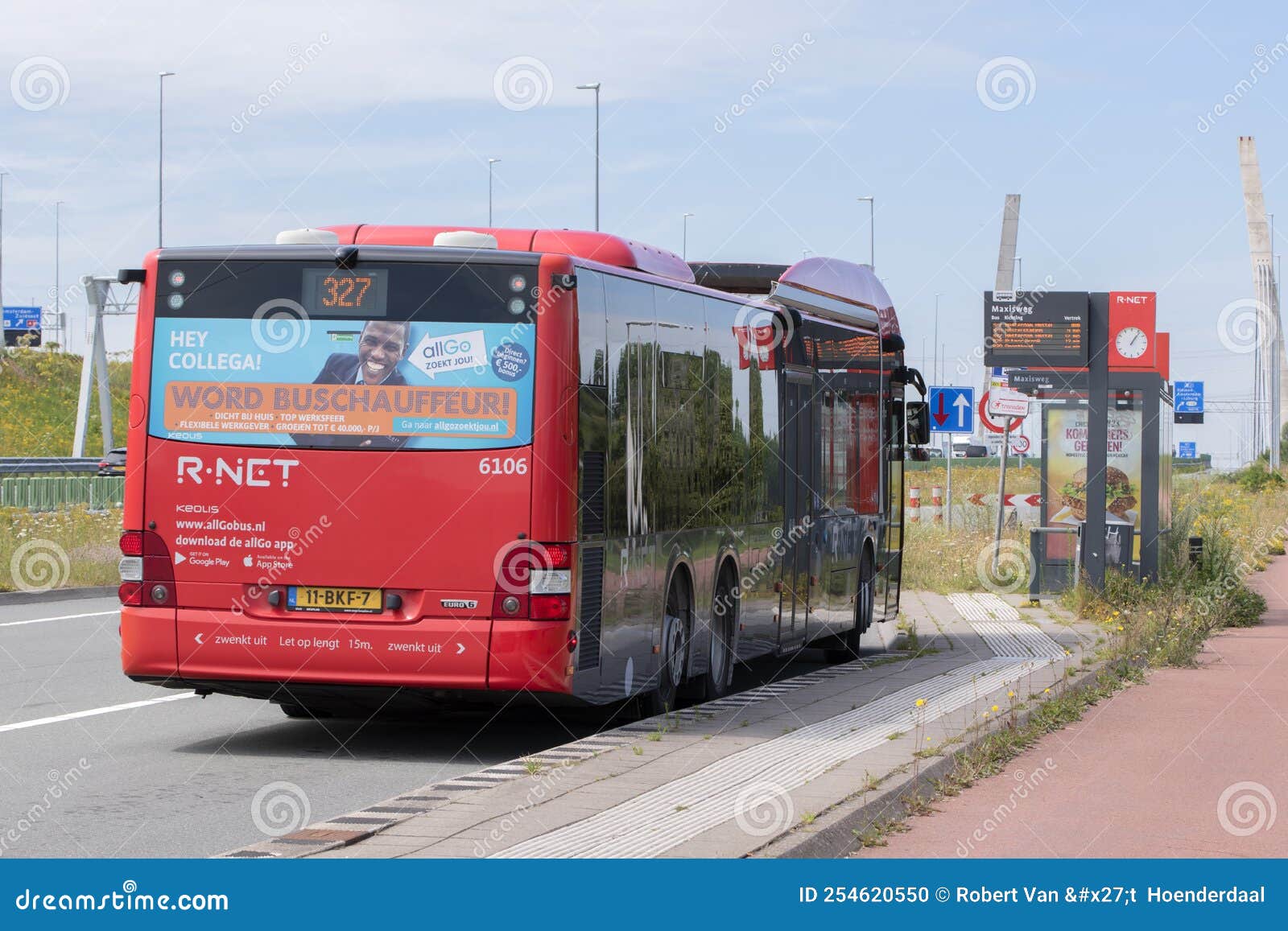 Backside Bus 327 at Muiden the Netherlands 13-7-2022 Editorial Image ...