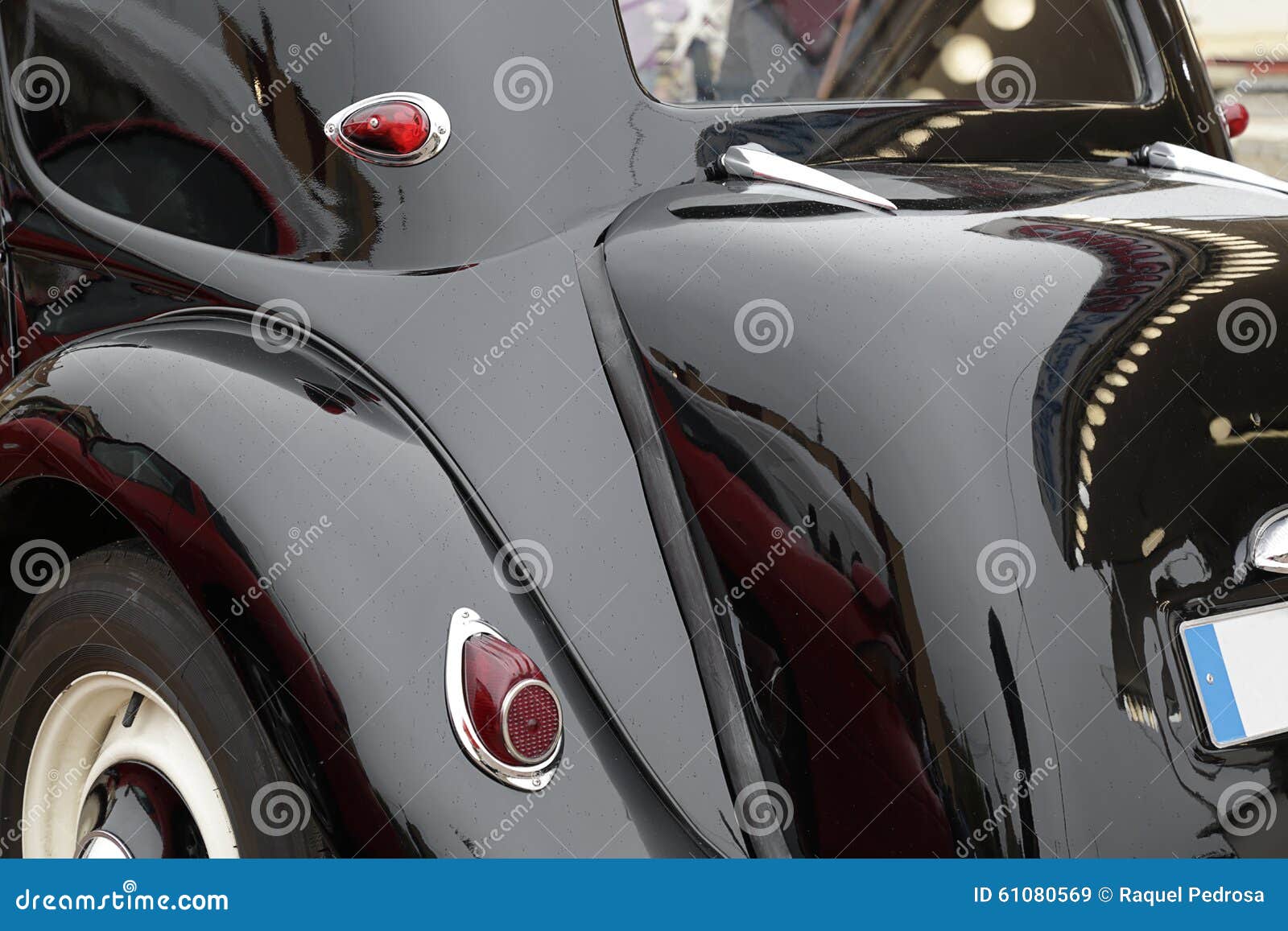 Backside of a classic car stock image. Image of engine - 61080569