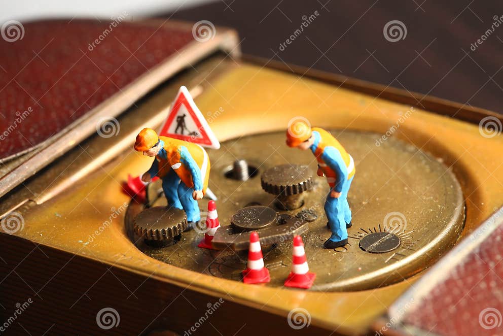 Backside of clock. stock photo. Image of model, abstract - 107104216