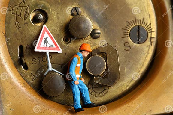 Backside of clock. stock photo. Image of model, clock - 107104274