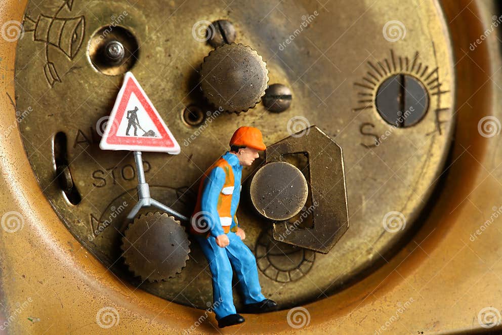 Backside of clock. stock photo. Image of model, clock - 107104274