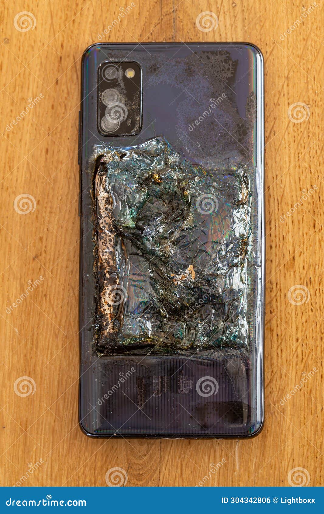 Backside of a Destroyed Smartphone. Stock Photo - Image of dangerous ...