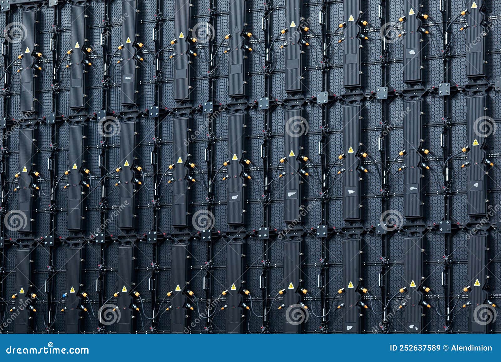 Backside of Digital LED Panels of Large Display Screen Stock Image ...