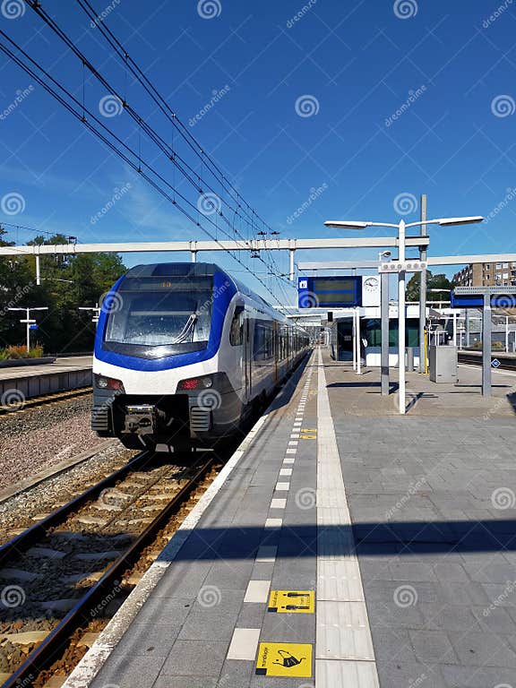 Backside of a Dutch Sprinter Train on Station Arnhem Centraal Stock ...