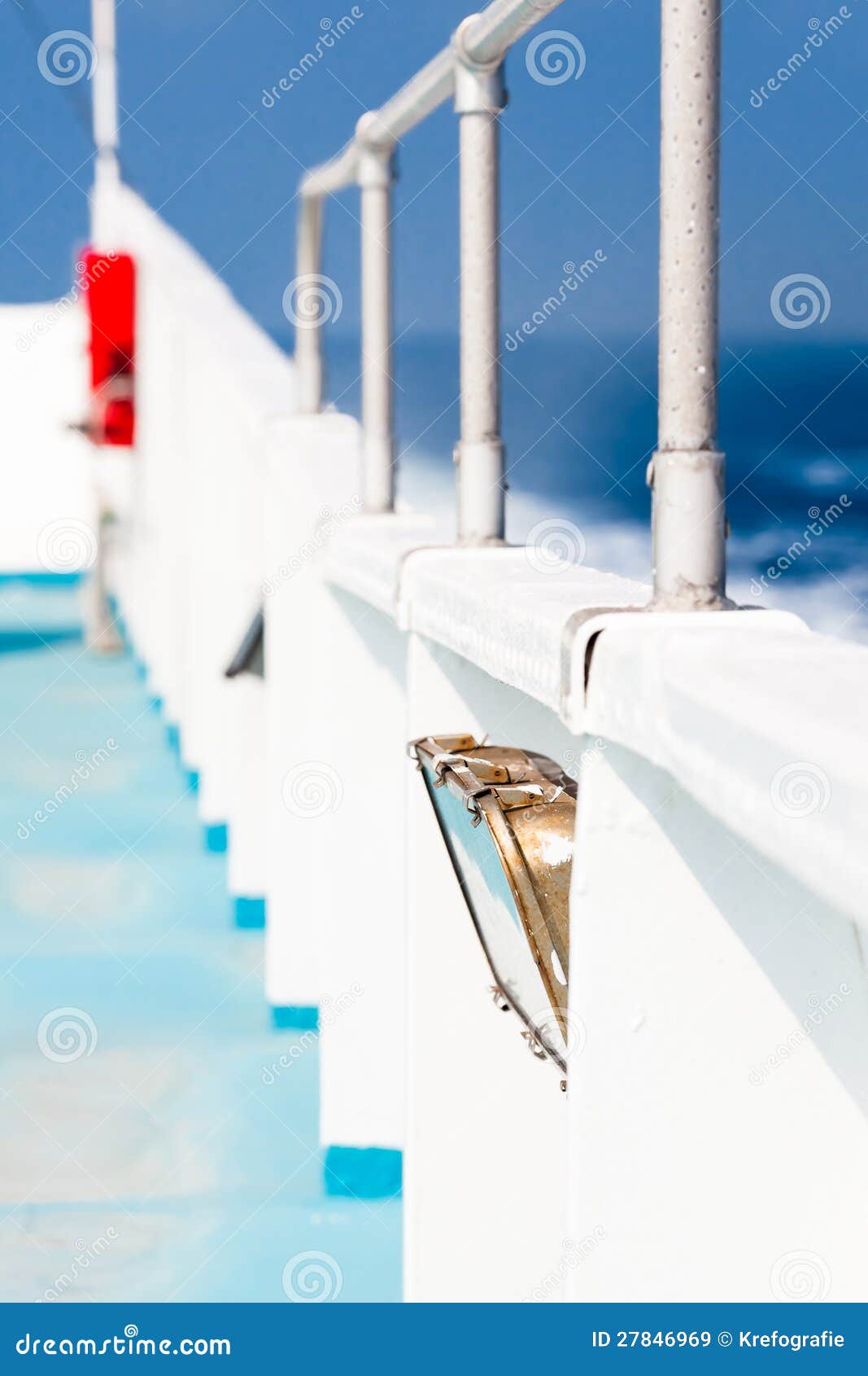 Backside of the Ferryboat in Mediterian Sea Stock Image - Image of ...