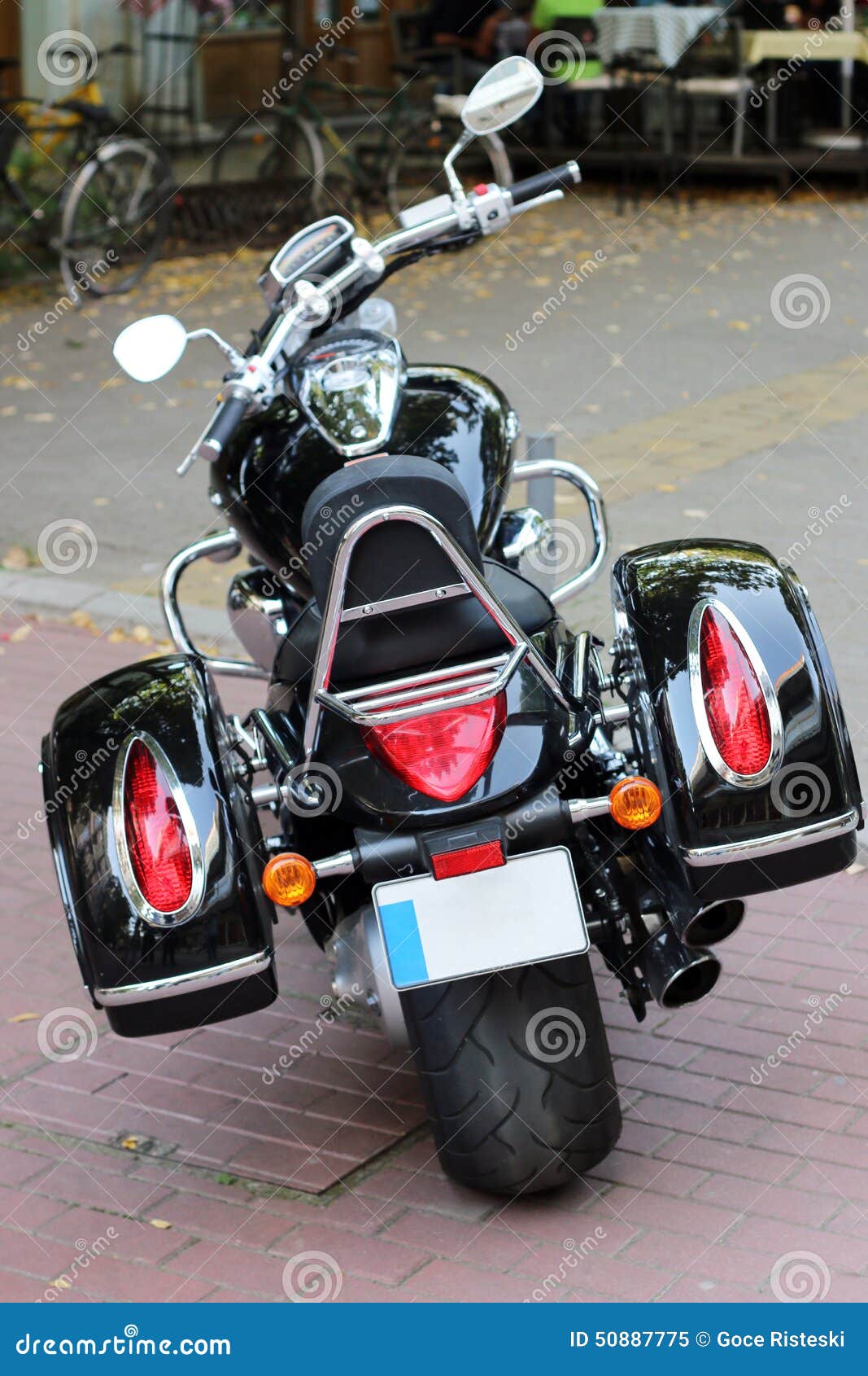 Backside of motorcycle stock image. Image of power, motor - 50887775