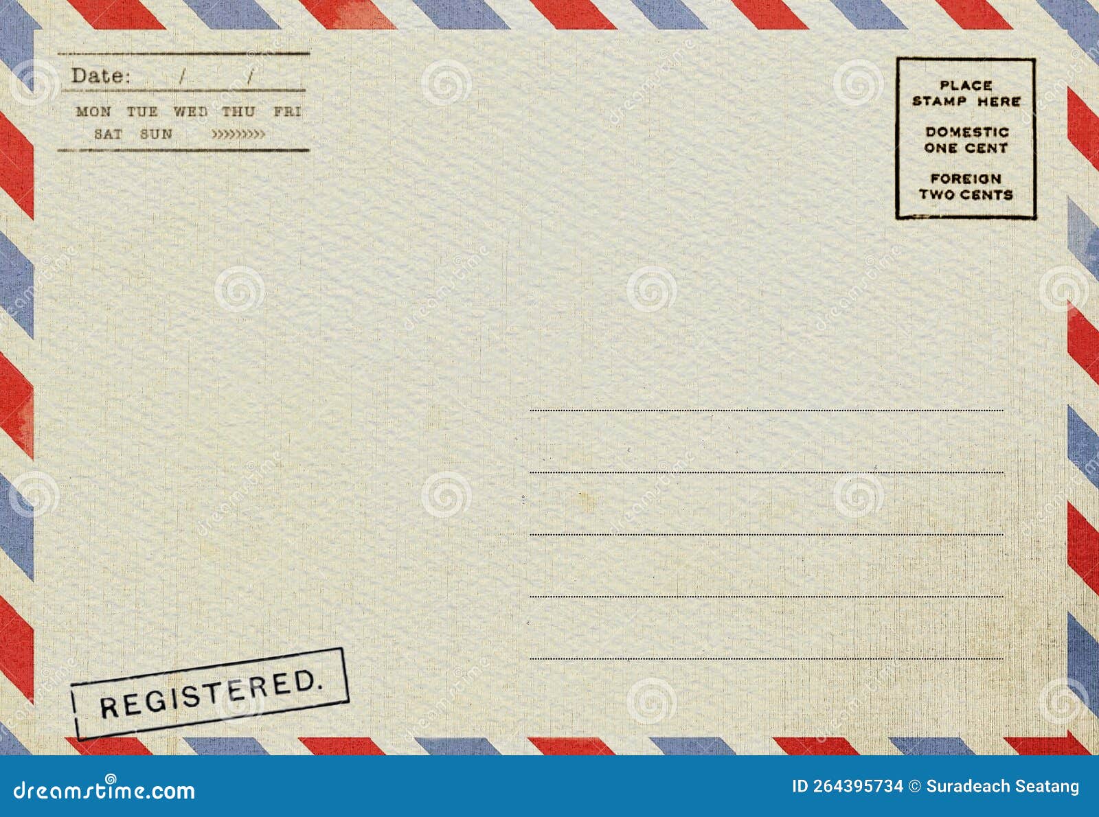 Backside of Old Postcard with Stain Stock Photo - Image of postage ...