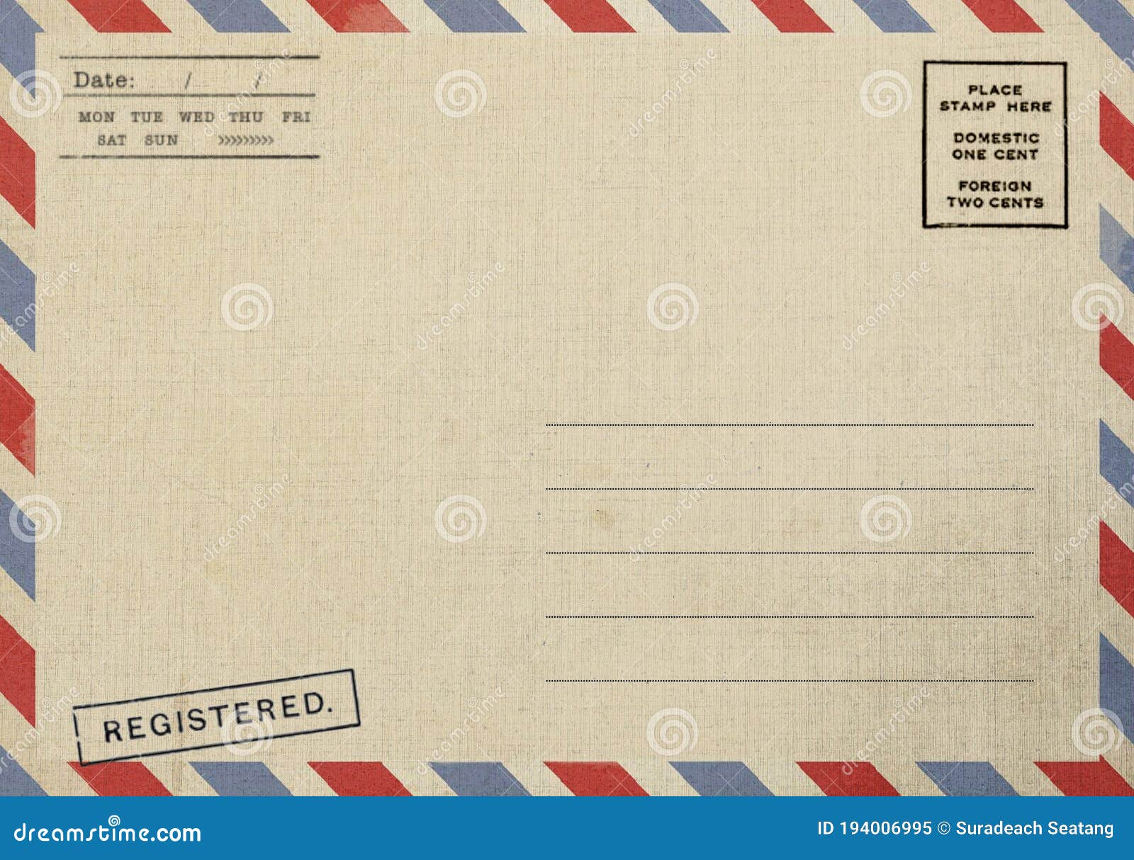 Backside of Old Postcard with Dirty Stain Stock Image - Image of postal ...