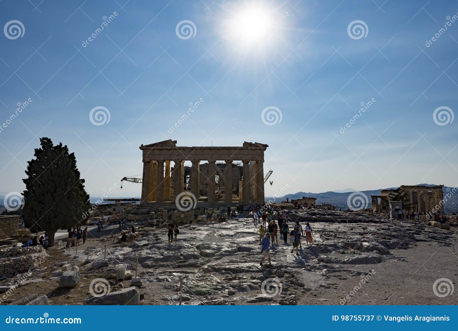 Backside of parthenon editorial photography. Image of greek - 98755737