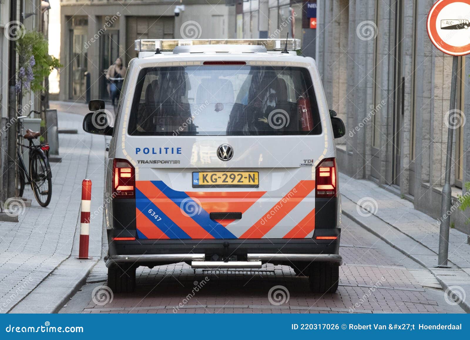 Backside Police Car at Amsterdam the Netherlands 4-5-2020 Editorial ...