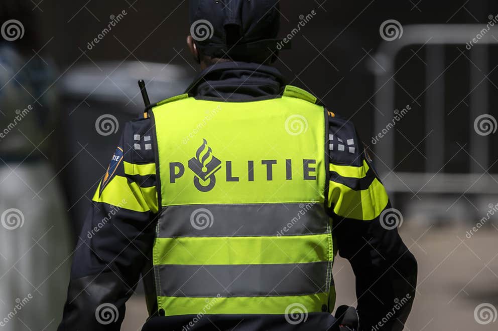 Backside Police Uniform at Amsterdam the Netherlands 1-7-2024 Editorial ...