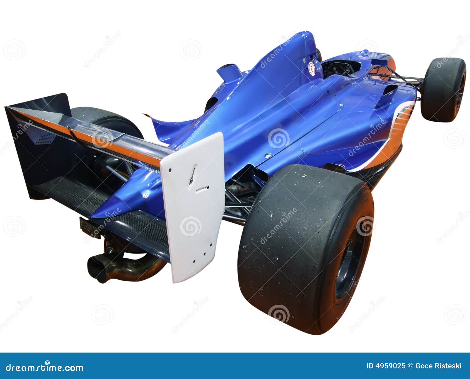 Backside of racing car stock image. Image of speed, isolated - 4959025