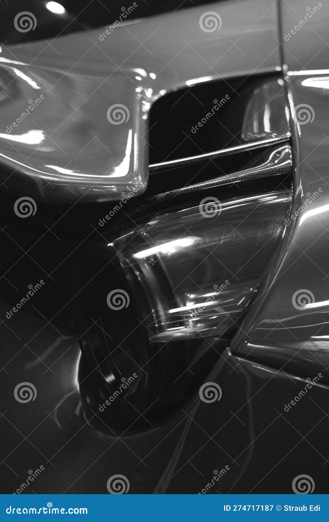 Backside of a Sport Car - Monochrome Stock Image - Image of sport ...