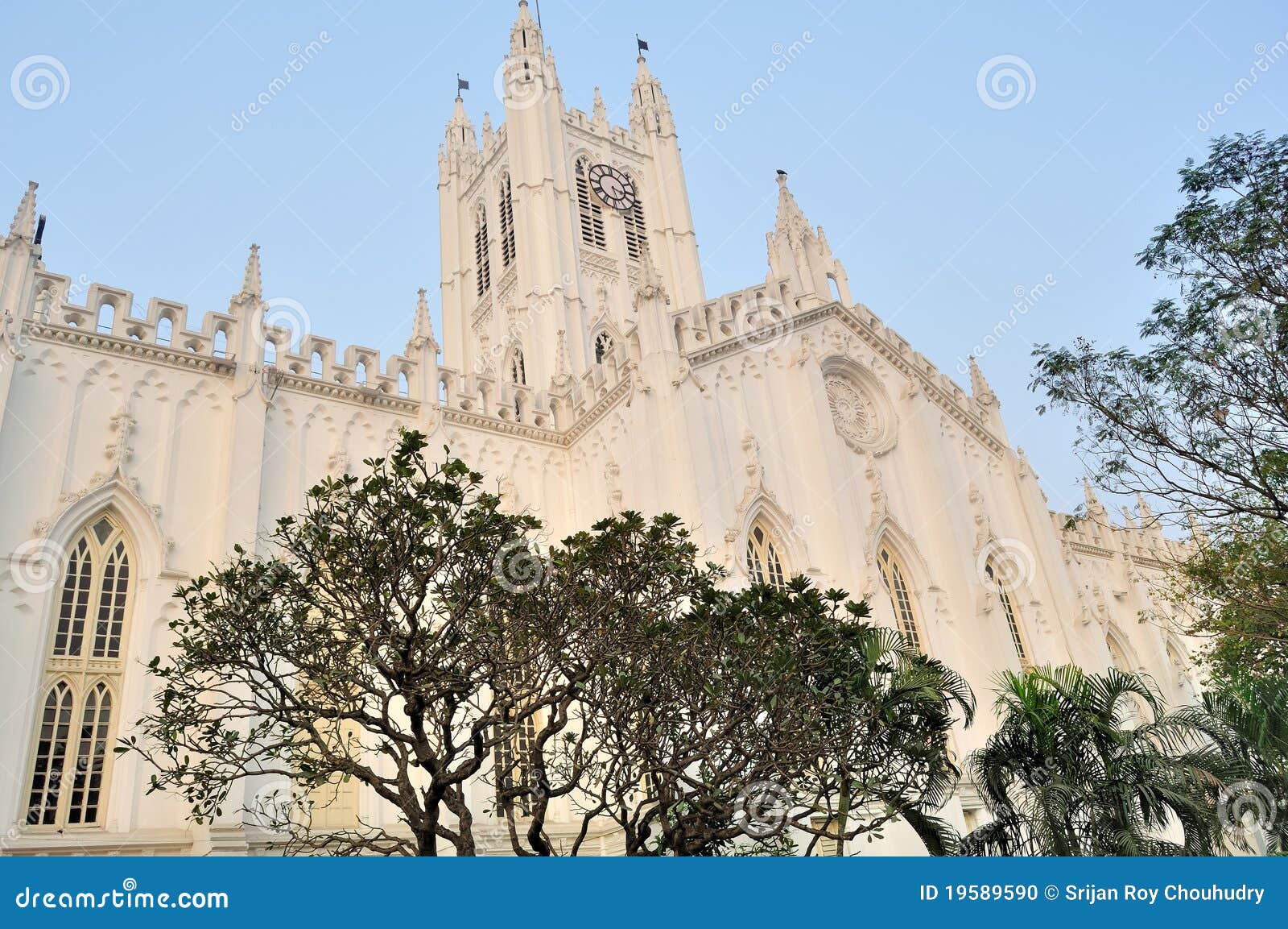 Backside of St. Paul S Cathedral, Calcutta Stock Photo - Image of india ...