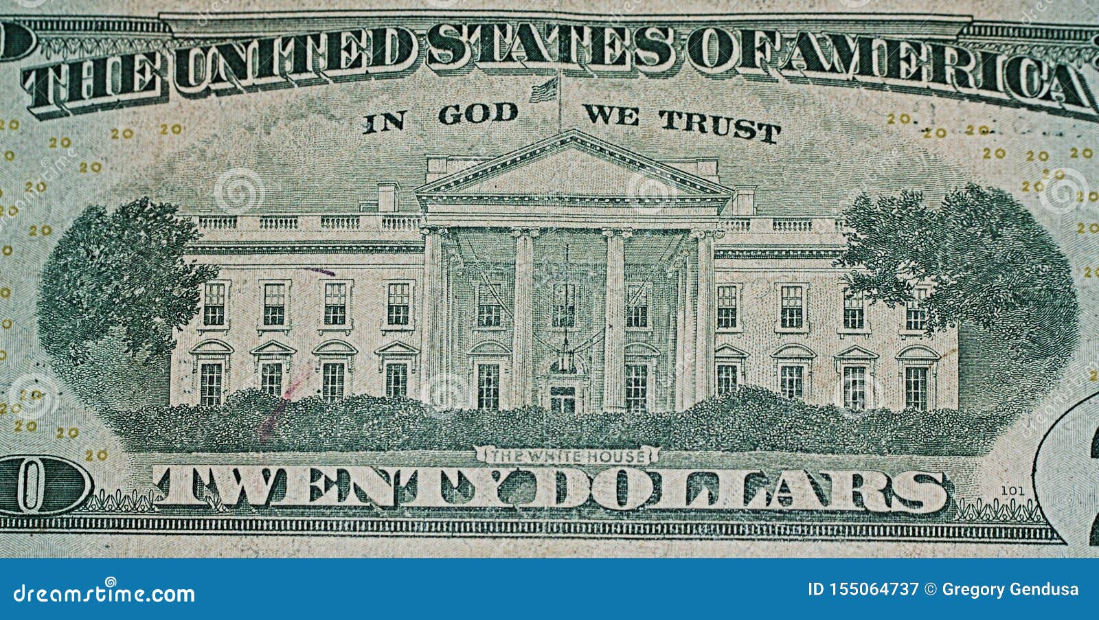 Backside Of Ten Dollar Bill. Royalty-Free Stock Photography ...