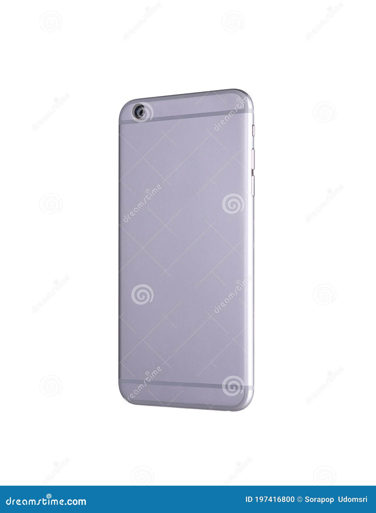 Backside View Modern Smartphone Mockup Stock Photo - Image of mask ...