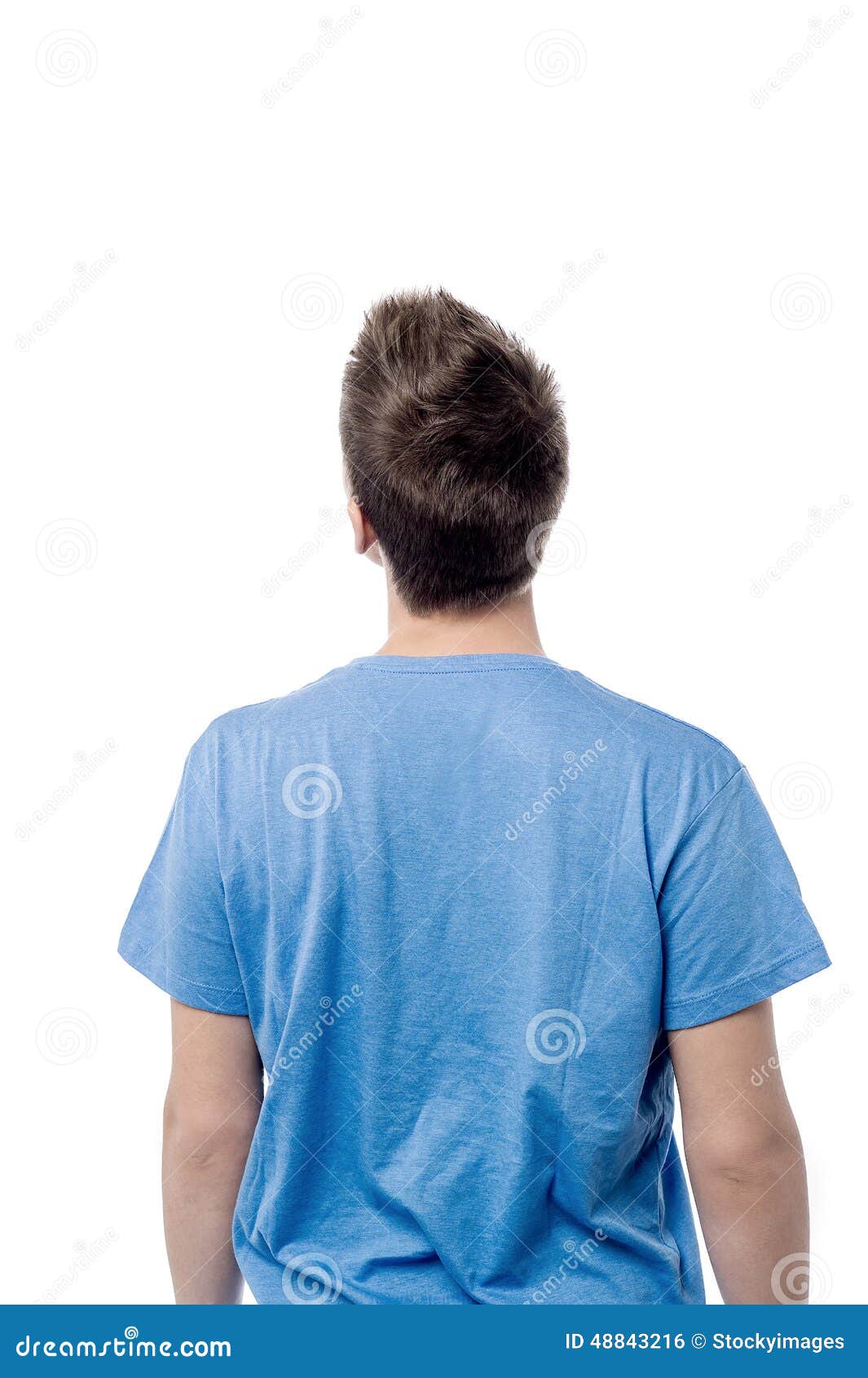 Backside view of young man stock photo. Image of modern - 48843216