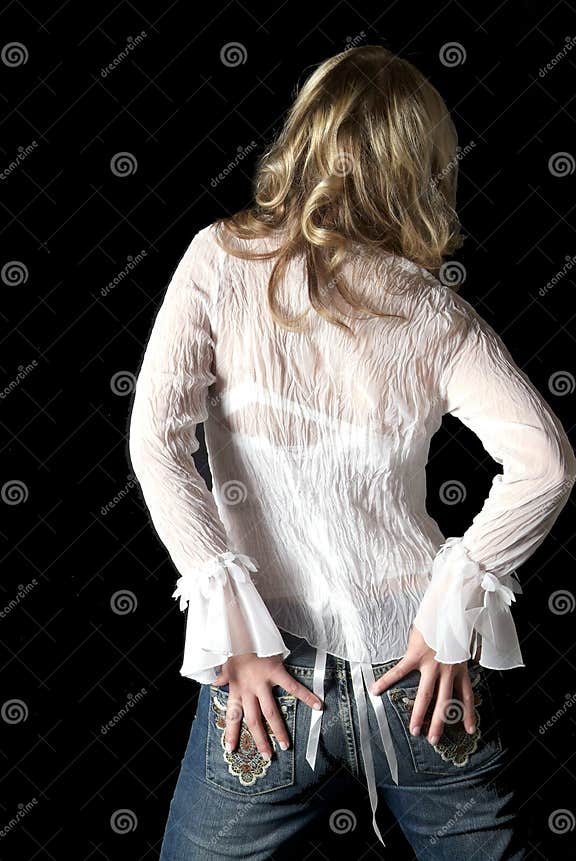 Backside of woman stock photo. Image of conscious, alone - 1828374