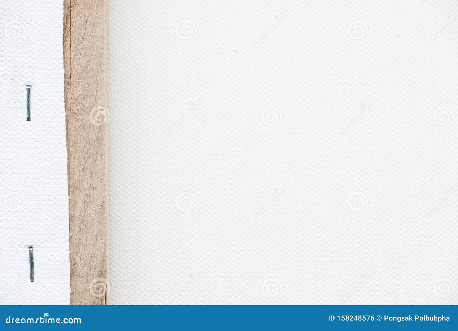 Backside of the Wooden Border on the Canvas Frame Stock Photo - Image ...
