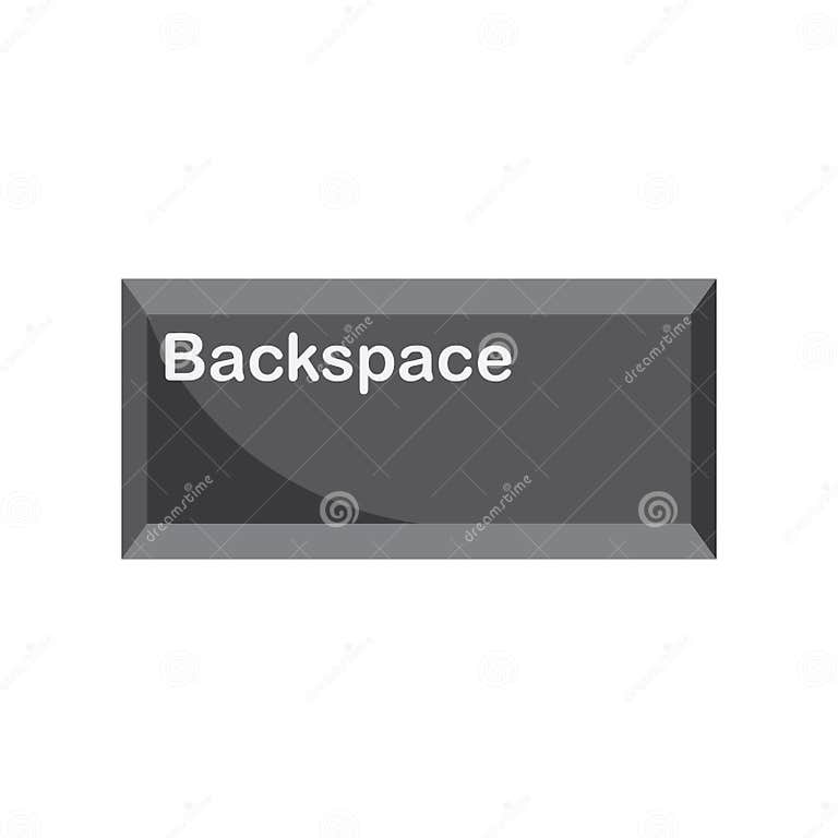 Backspace button icon stock vector. Illustration of equipment - 285420840 Backspace button icon stock vector. Illustration of equipment - 285420840