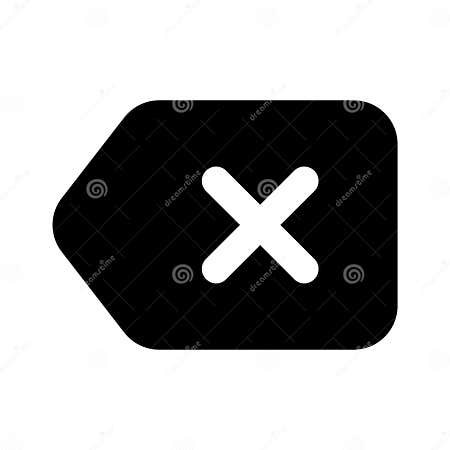 Backspace Button Icon, User Interface Vector Design Stock Vector ...