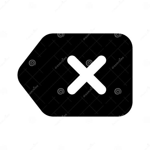Backspace Button Icon, User Interface Vector Design Stock Vector ...