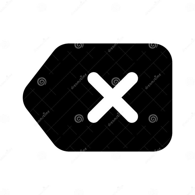 Backspace Button Icon, User Interface Vector Design Stock Vector ...
