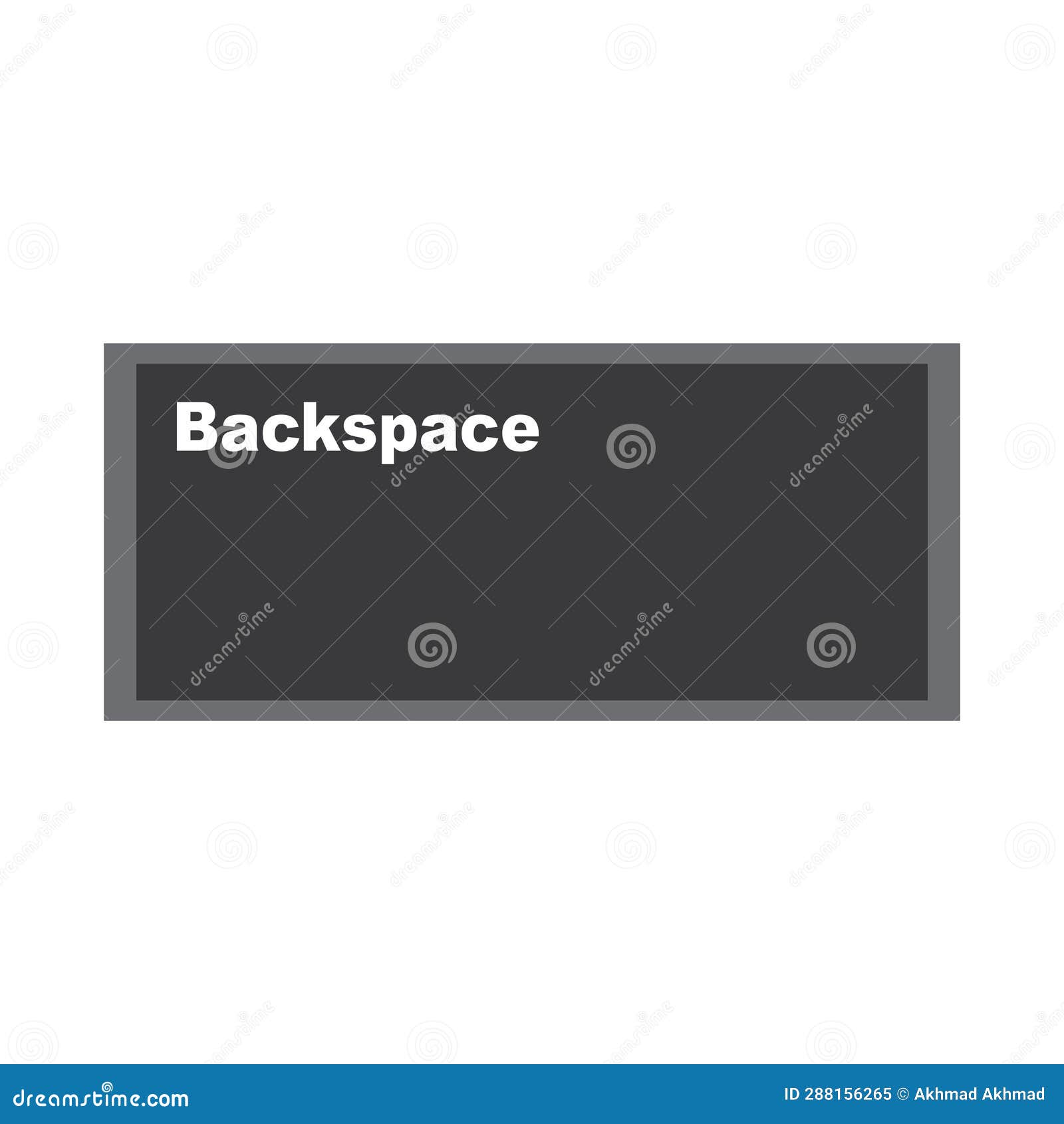 Backspace button icon stock illustration. Illustration of logo - 288156265