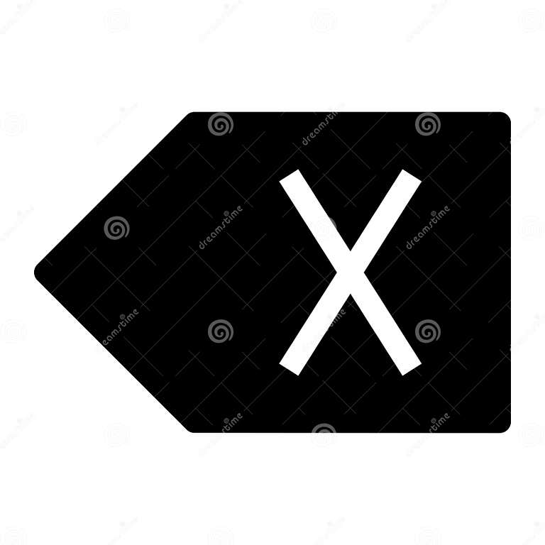 Backspace Button Icon Vector Stock Illustration - Illustration of globe ...