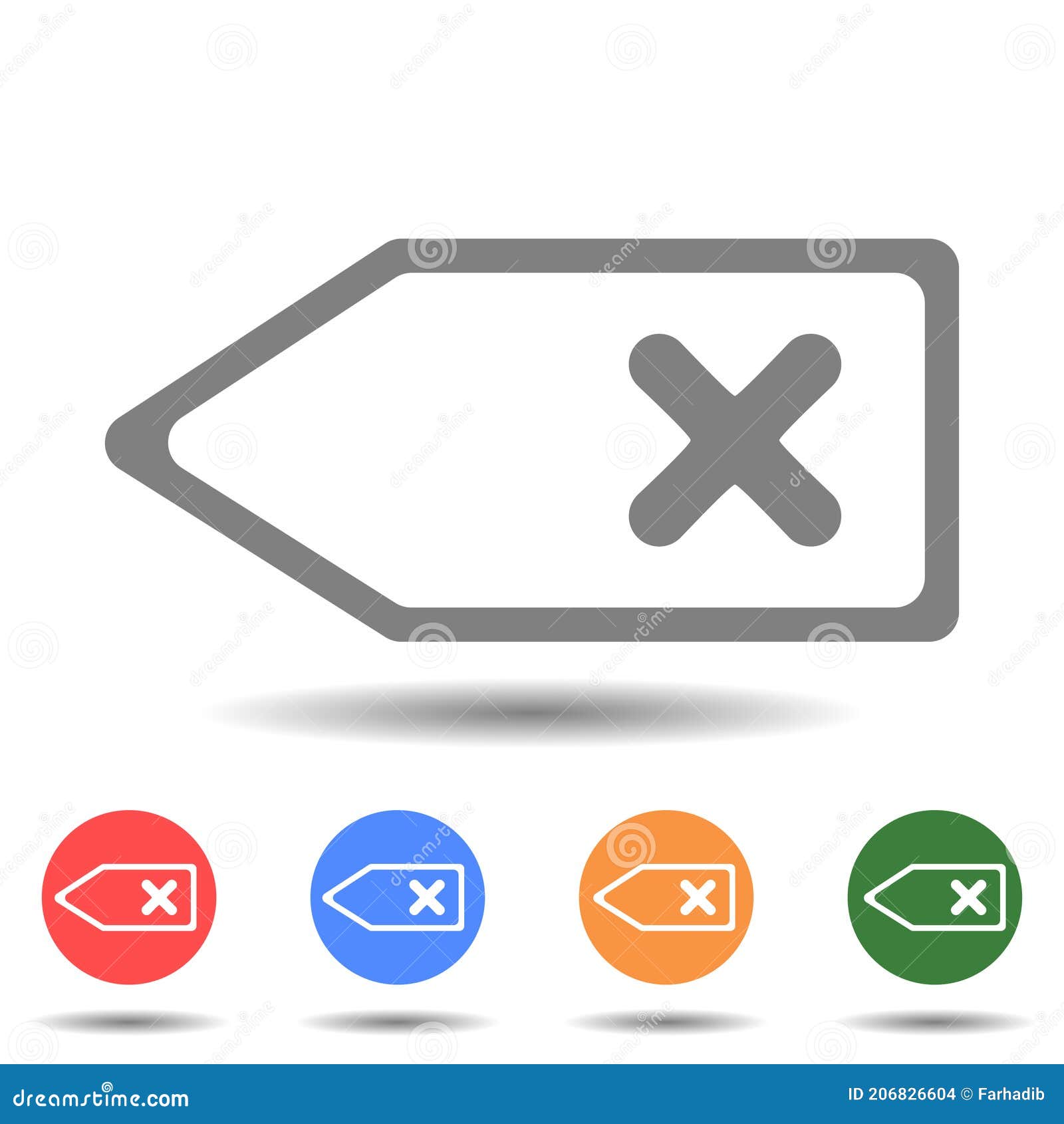 Backspace Delete Button Keyboard Icon Vector Stock Vector ... Backspace Delete Button Keyboard Icon Vector Stock Vector ...