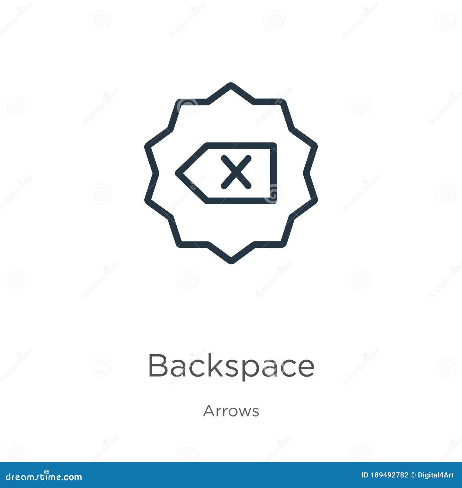 Backspace Sign Stock Illustrations – 123 Backspace Sign Stock ...