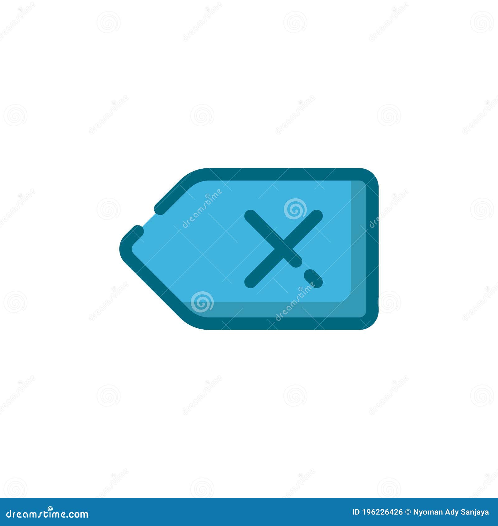 Backspace Key Vector Icon Symbol Keyboard Isolated on White Background ...