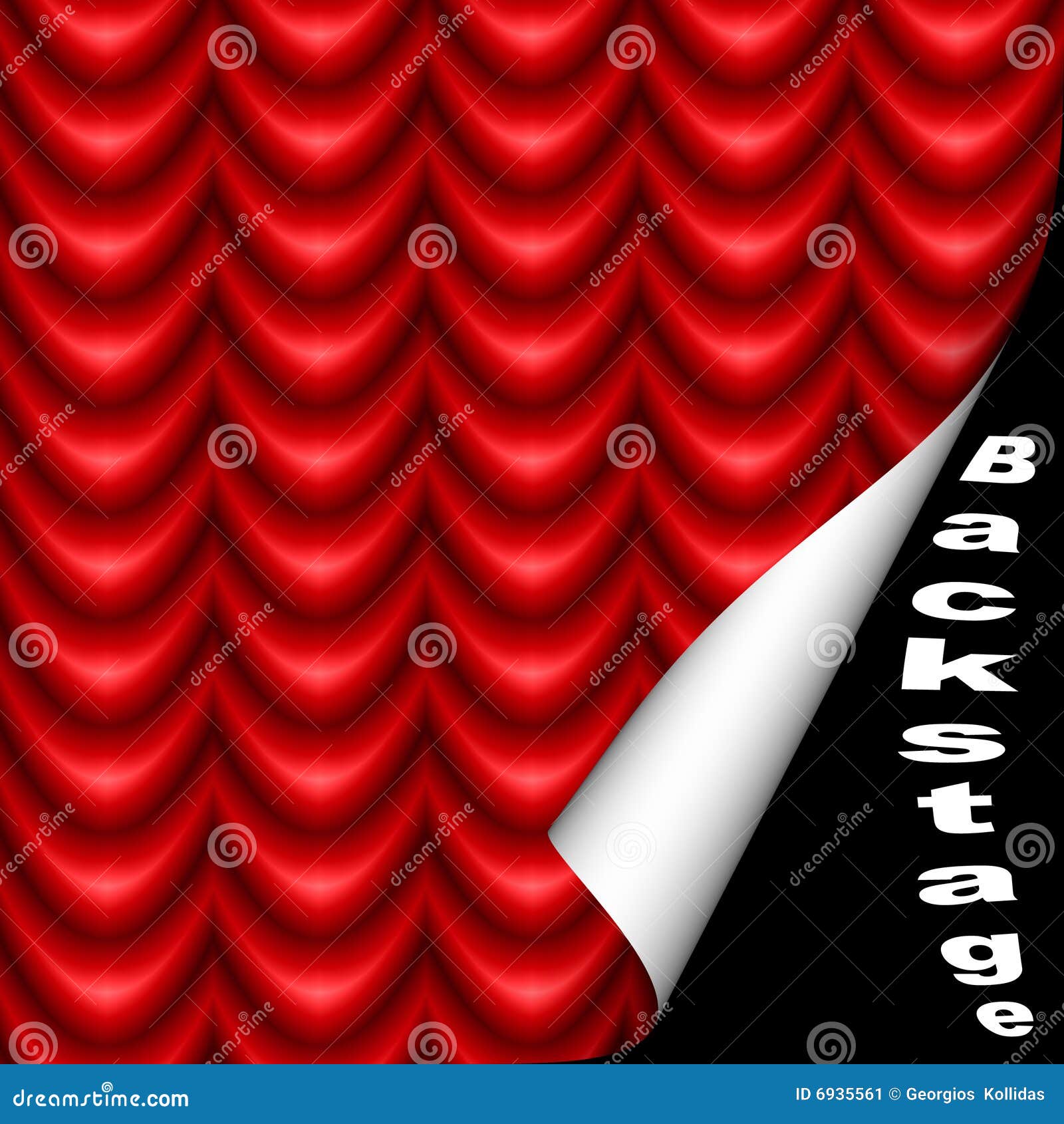 Backstage stock illustration. Illustration of border, enter - 6935561