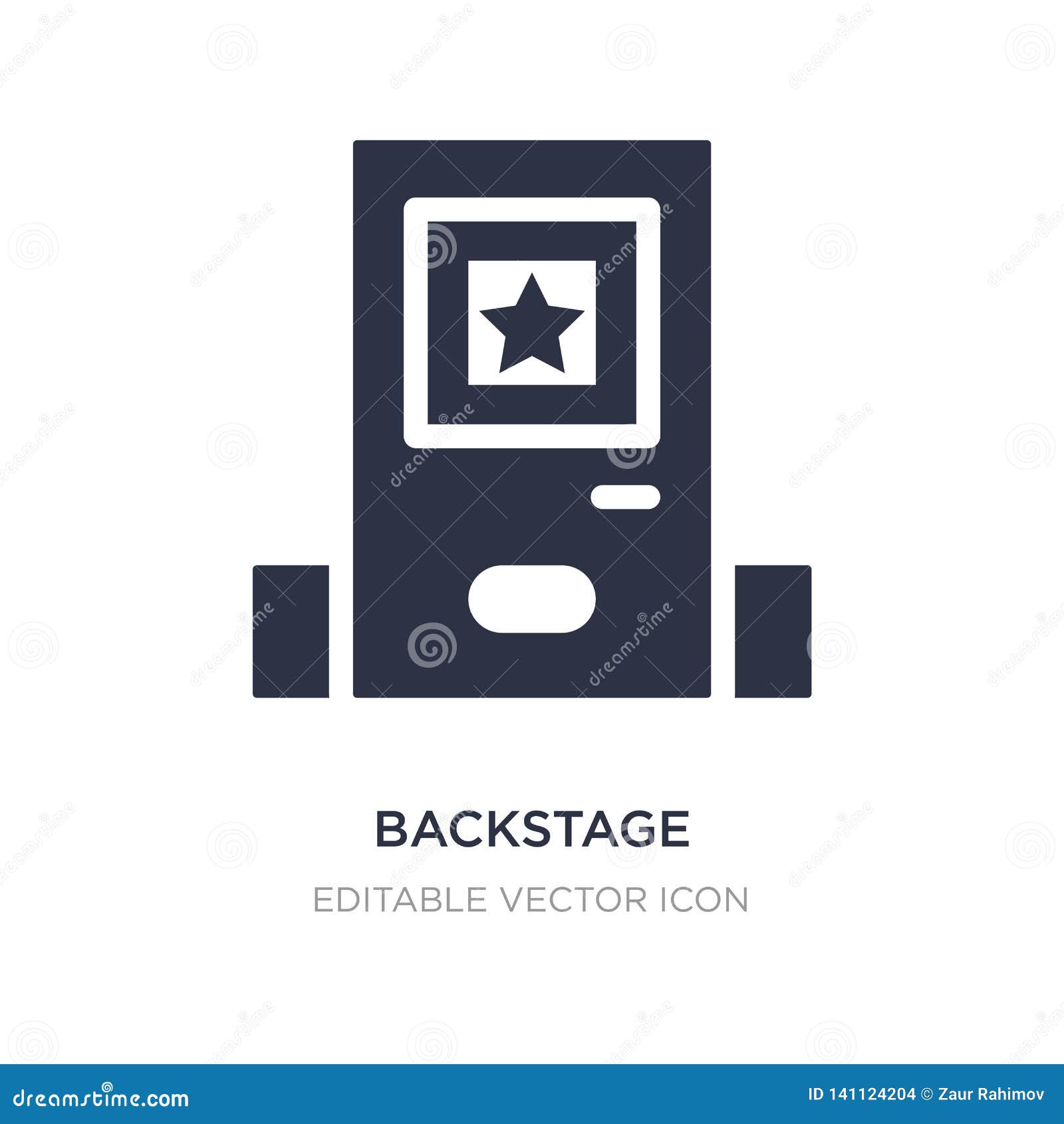 Backstage Icon on White Background. Simple Element Illustration from ...