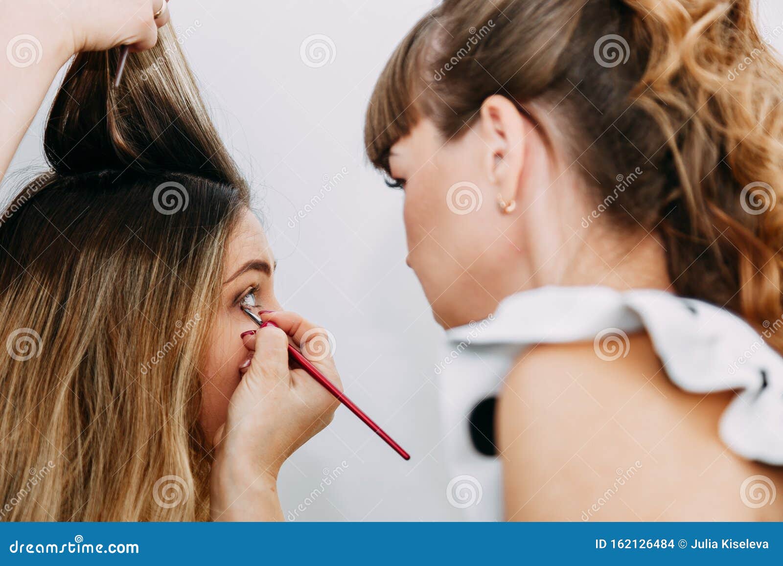Make-up Artist Work in Her Studio Stock Photo - Image of model, people ...