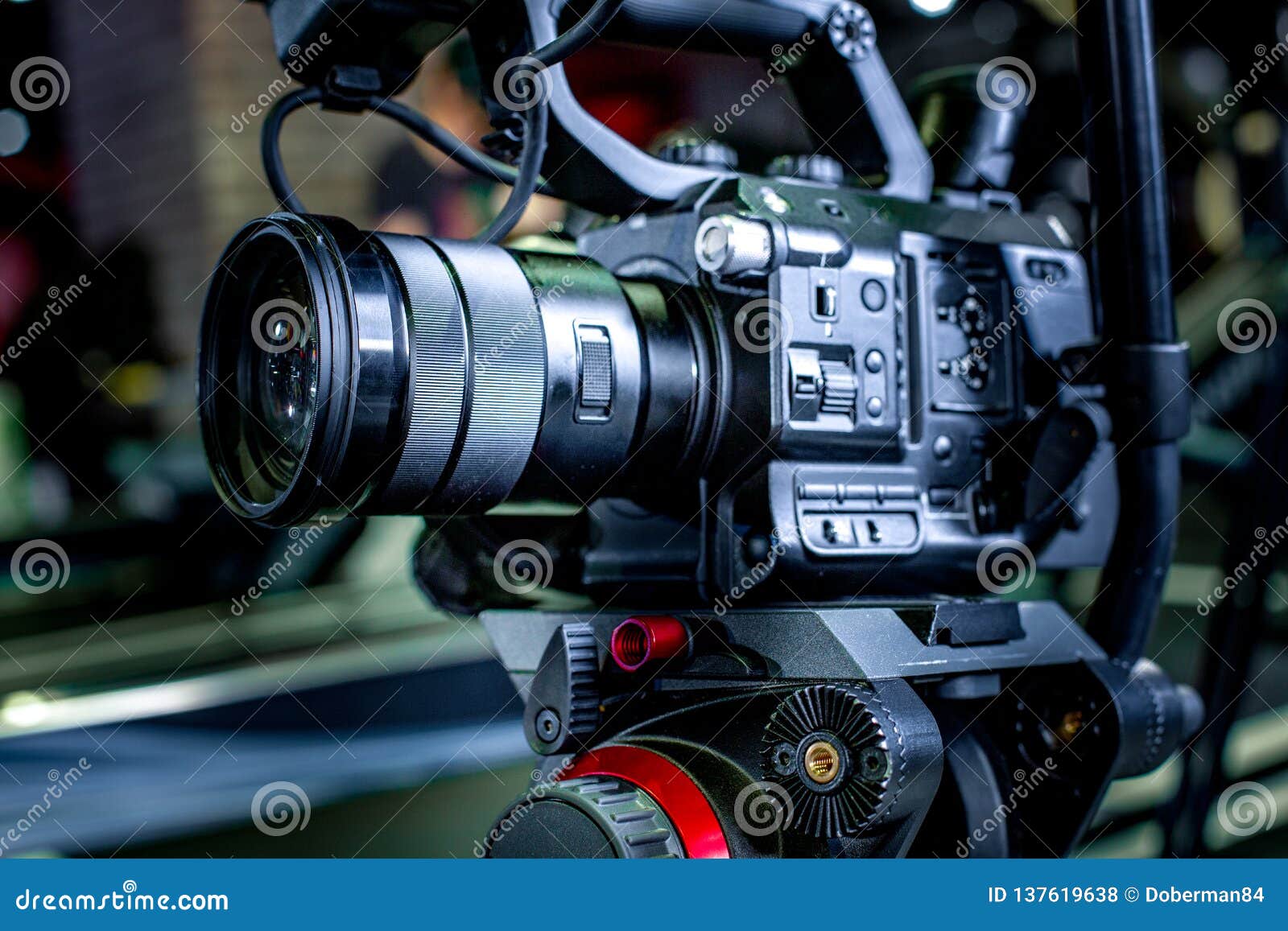 Backstage of Video Production Professional Video Cameras Stock Photo ...