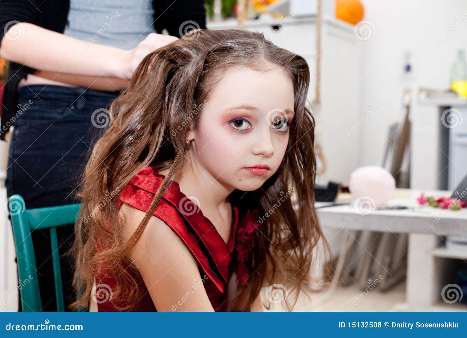 Backstage of young model stock photo. Image of emotion - 15132508