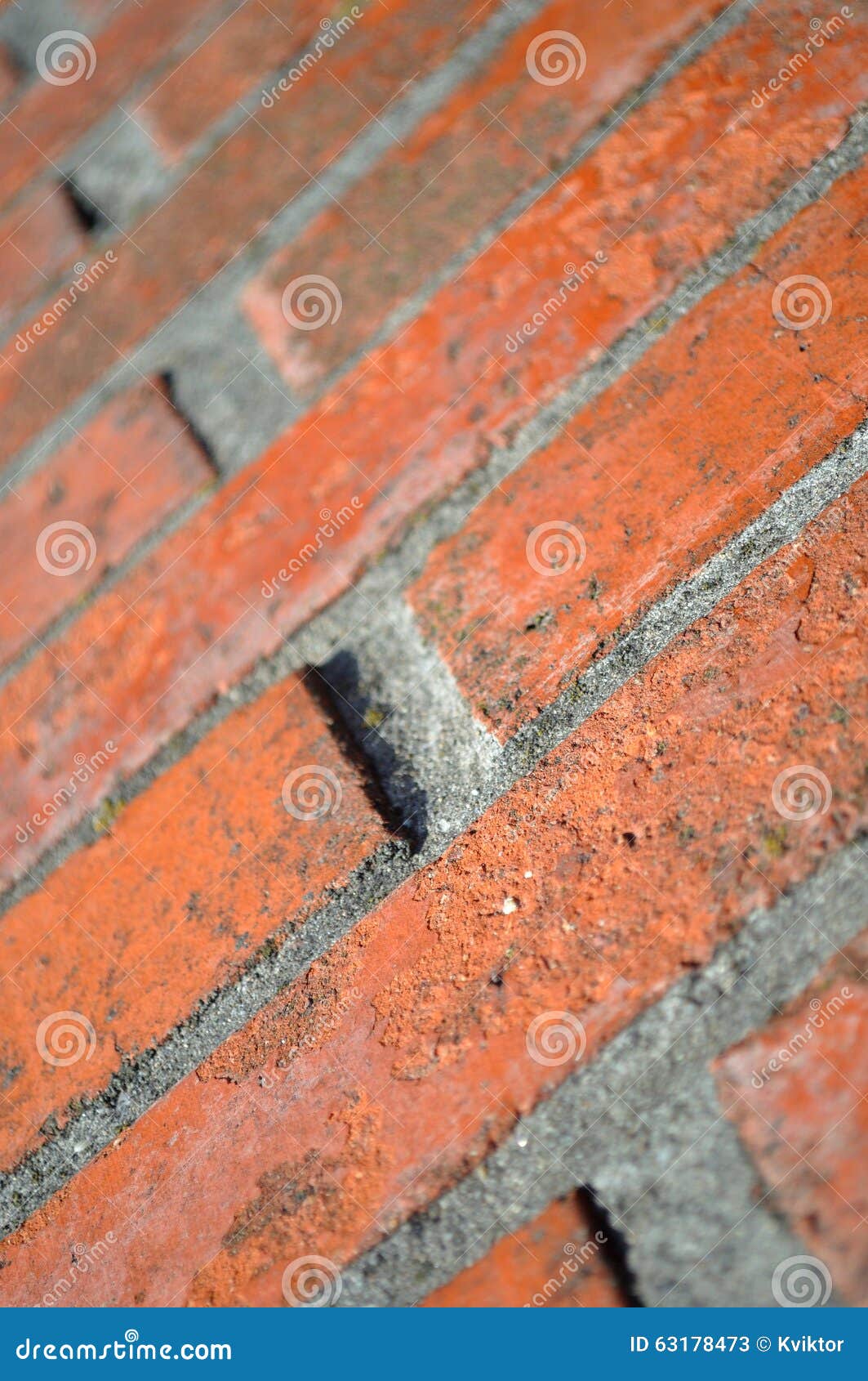 Backsteinmauer Im Abschluss Herauf Und in Perspektive Stockbild - Bild ...