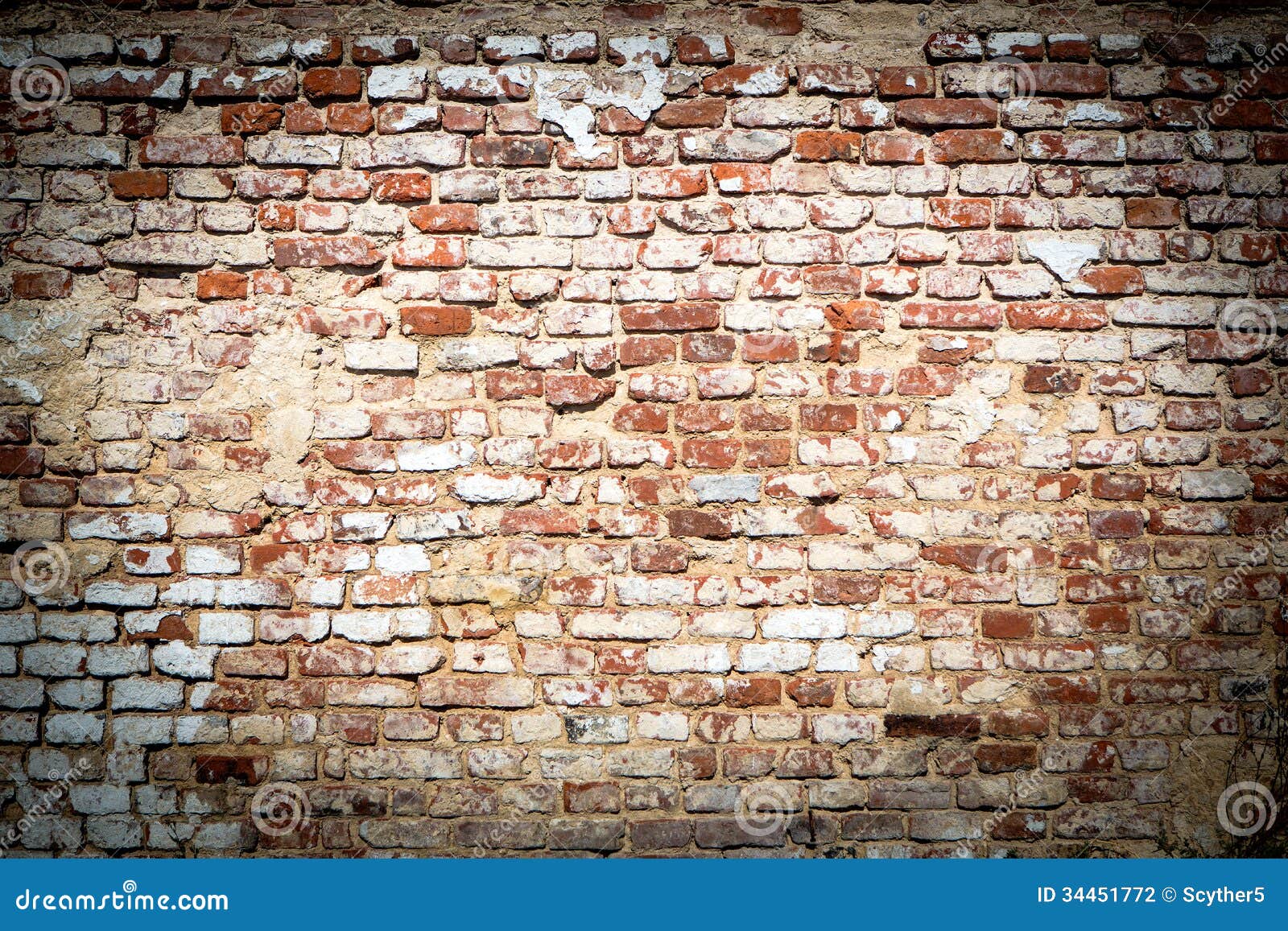 Backsteinmauer Mit Weinleseblick Stockfoto - Bild von ziegelstein ...