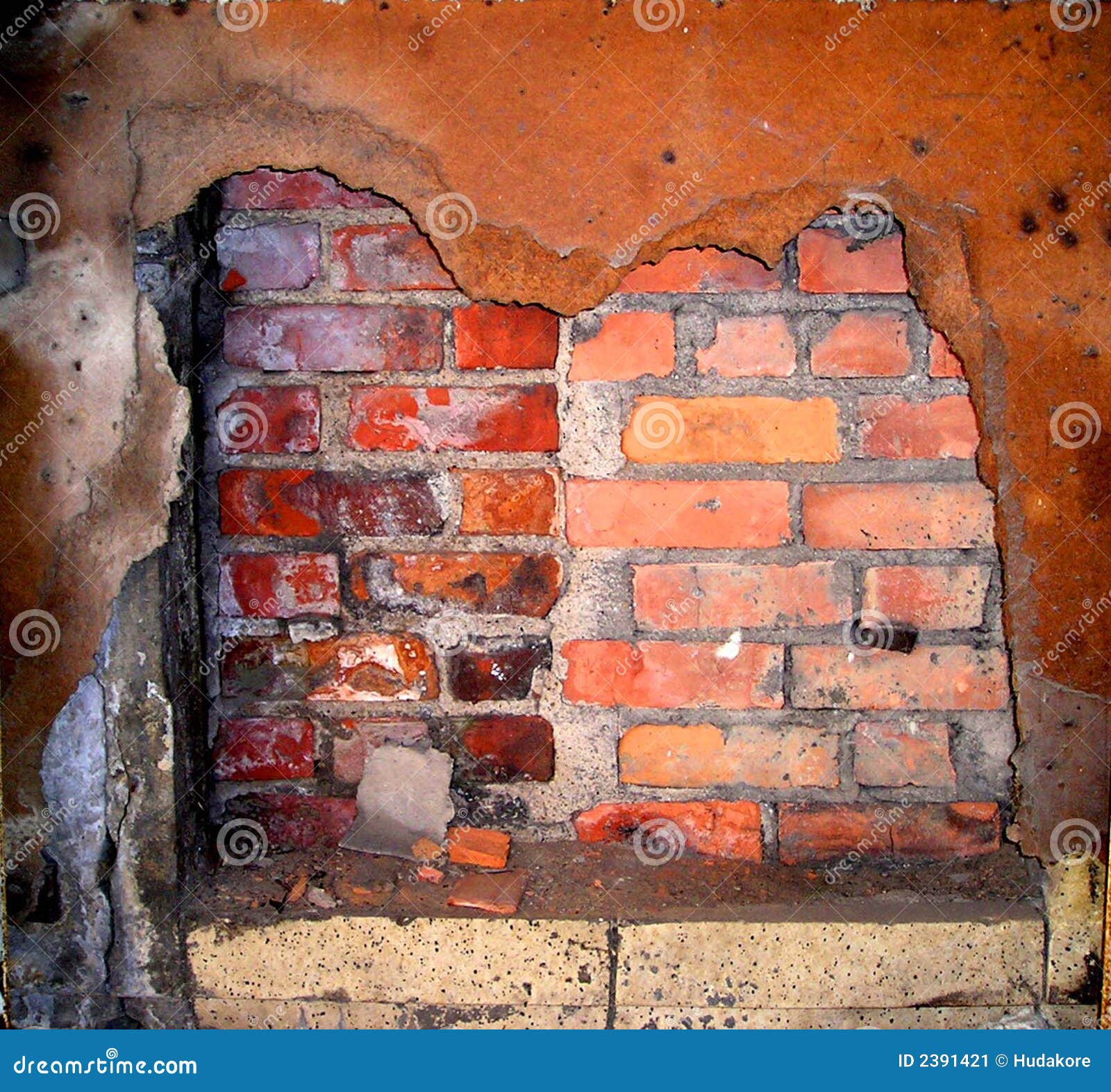 Backsteinmauer Und Rost Bild. Bild: 2391421