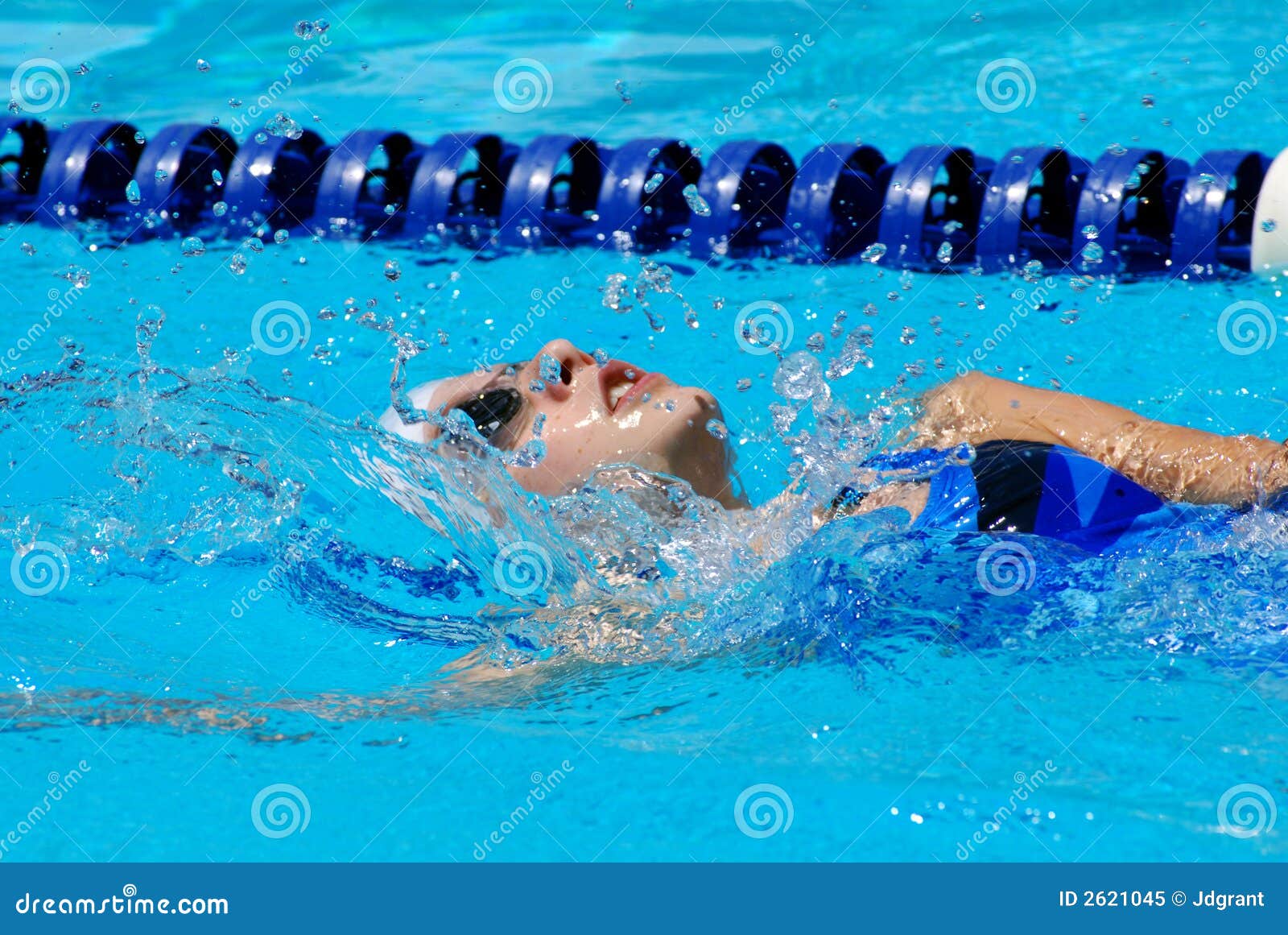 Backstroke girl stock image. Image of junior, fitness - 2621045