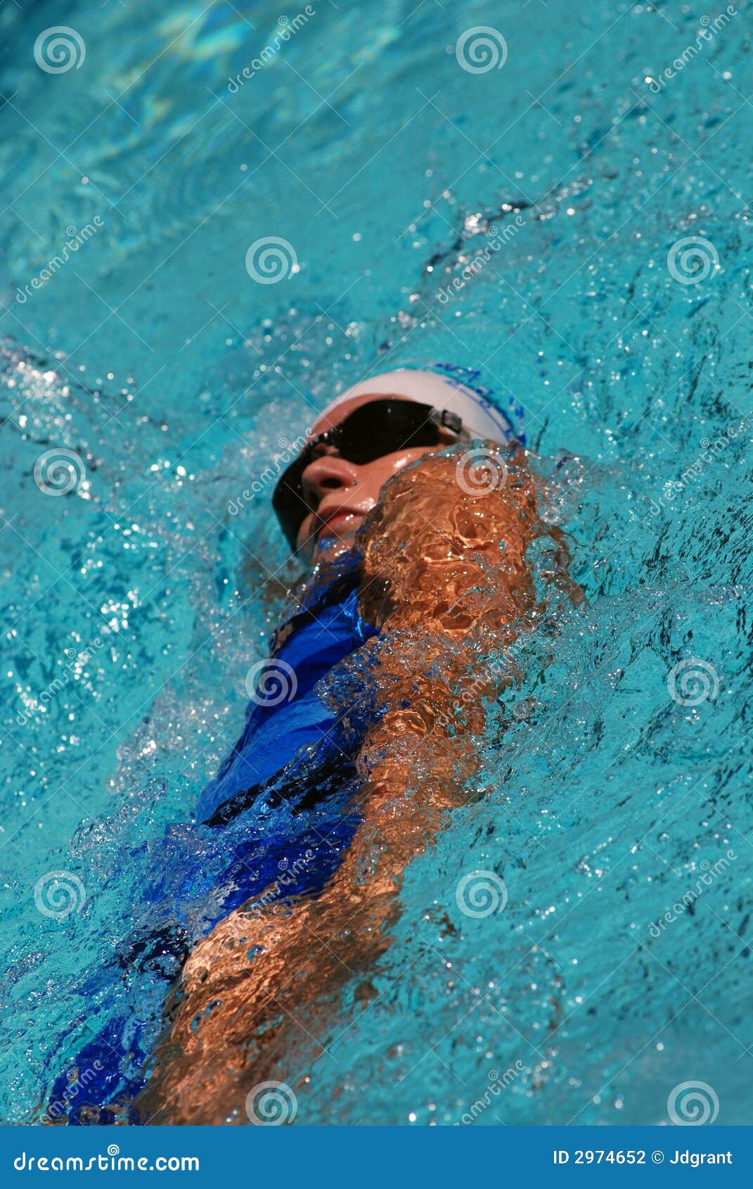 Backstroke Swimmer stock photo. Image of exercise, active - 2974652