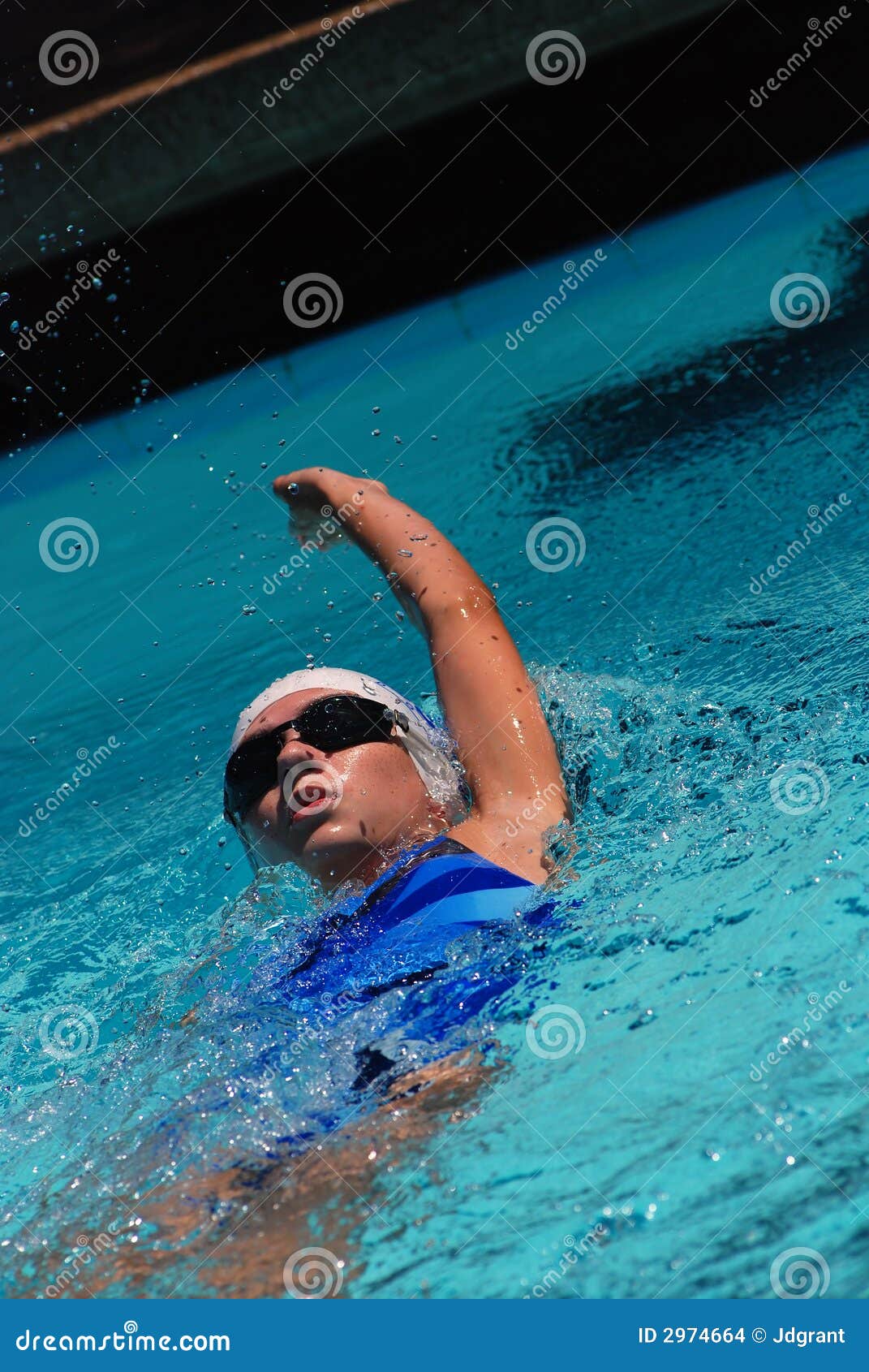 Backstroke Swimmer stock photo. Image of olympics, lanes - 2974664