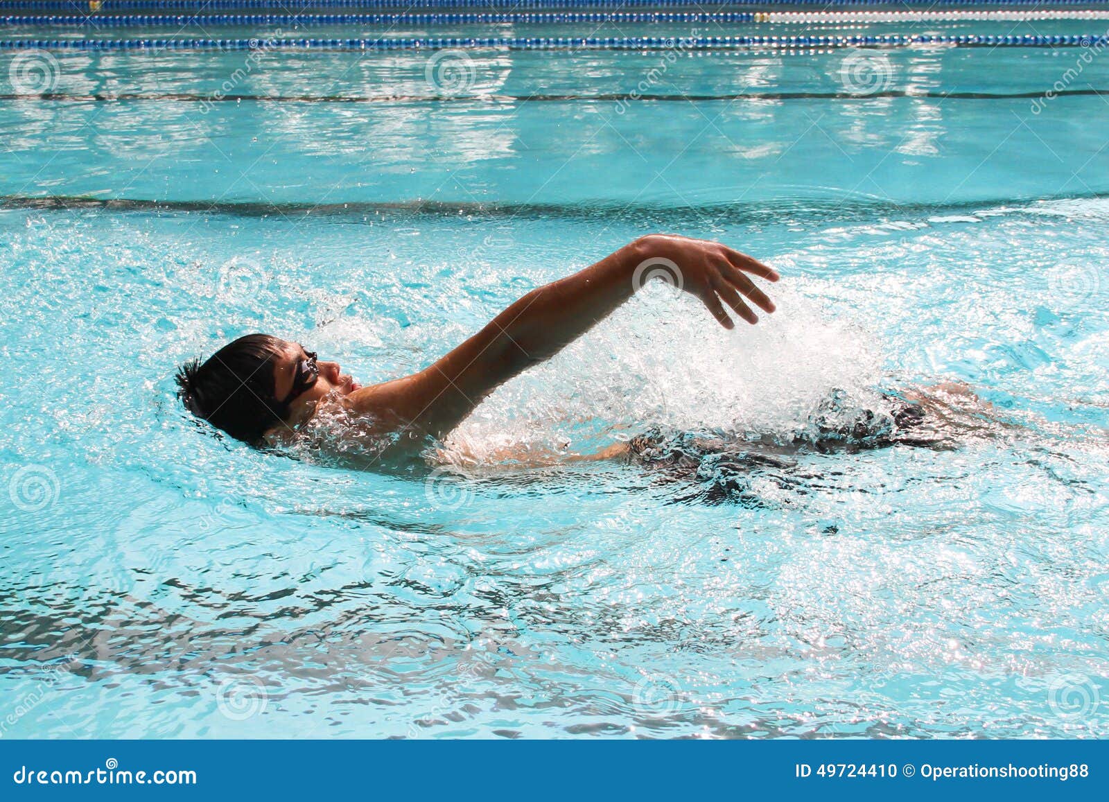 Backstroke stock photo. Image of people, female, swim - 49724410