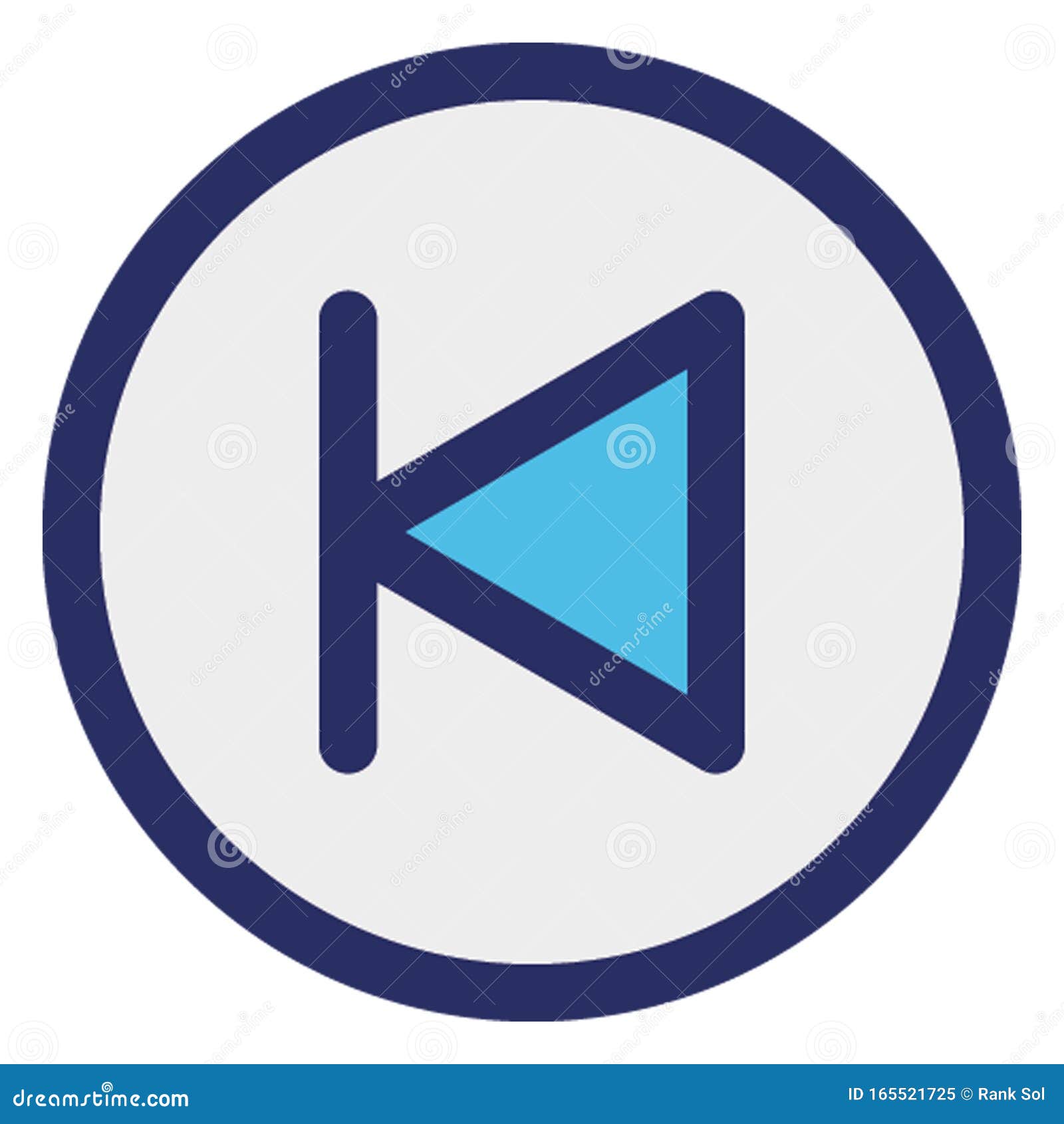 Backtrack Isolated Vector with Outline Icon Which Can Easily Modify or ...