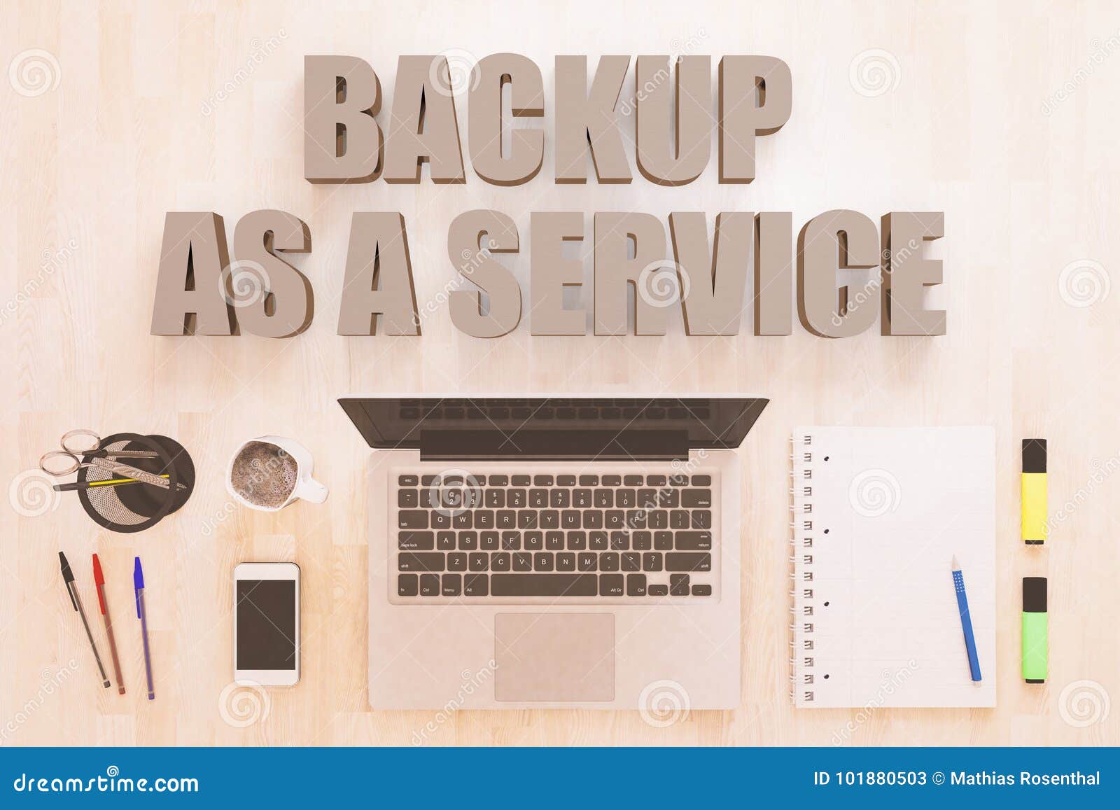 Backup as a Service stock illustration. Illustration of secure - 101880503