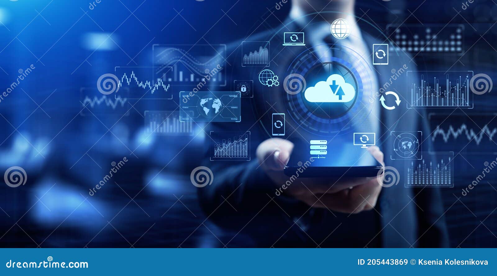 Backup Button Disaster Recovery Internet Technology Concept. Stock ...